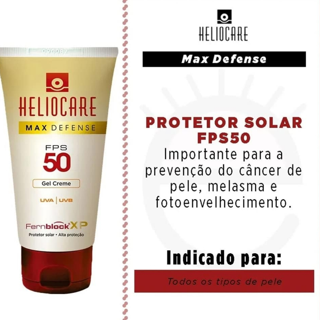 Heliocare Max Defense Gel Creme FPS 50 – Alta Proteção Solar | Shopee ...