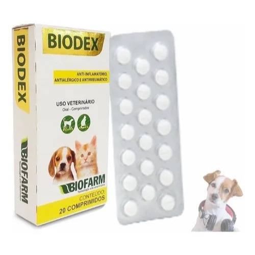 Kit 2 Biodex Anti-inflamatório E Antialérgico 20 Comprimidos | Shopee ...