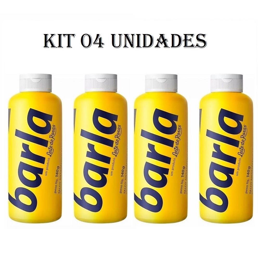 Kit C/ 4 Talco antisséptico Barla 140g + Brinde | Shopee Brasil