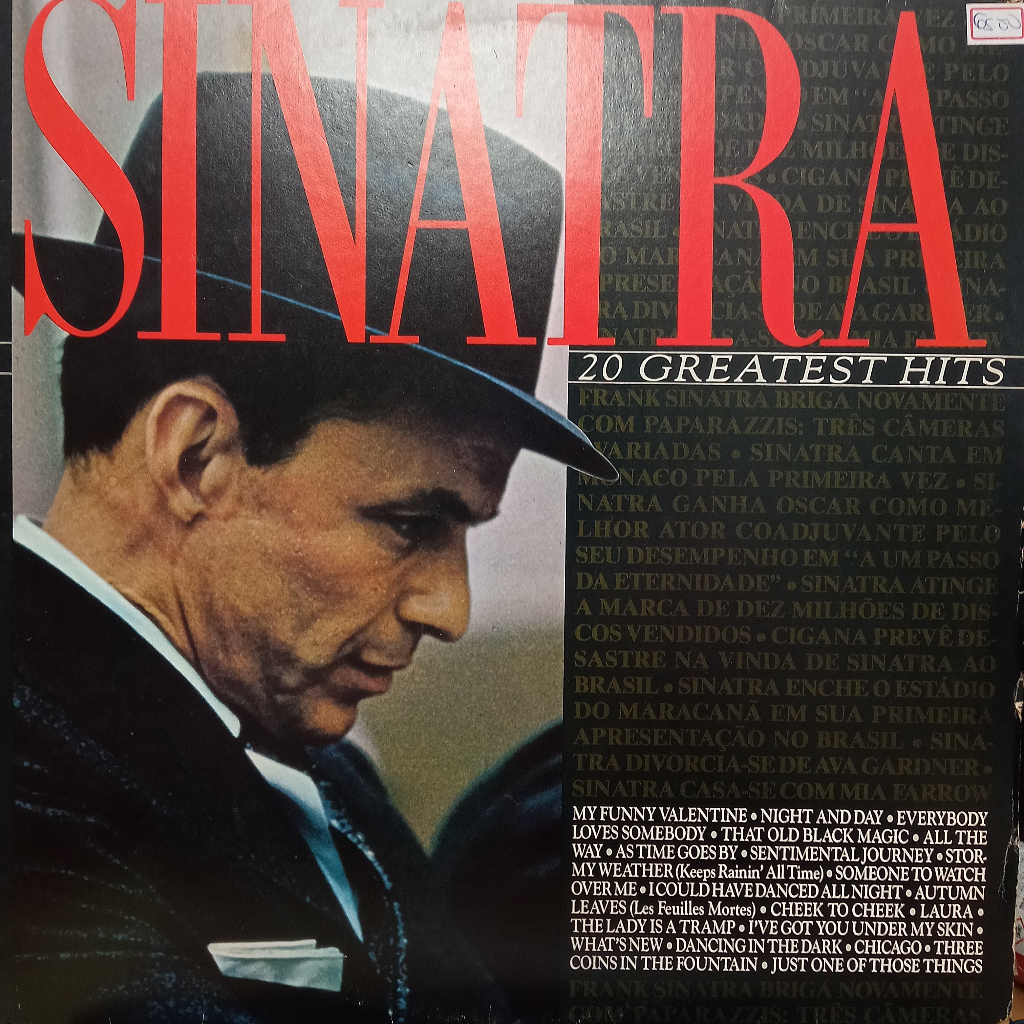 Disco de Vinil: Frank Sinastra - 20 Greatest Hits (1985) | Shopee Brasil