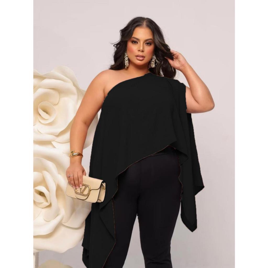 Bata Moderna Plus Size Estilo Boho Chic com Capa –Look Confortável e ...