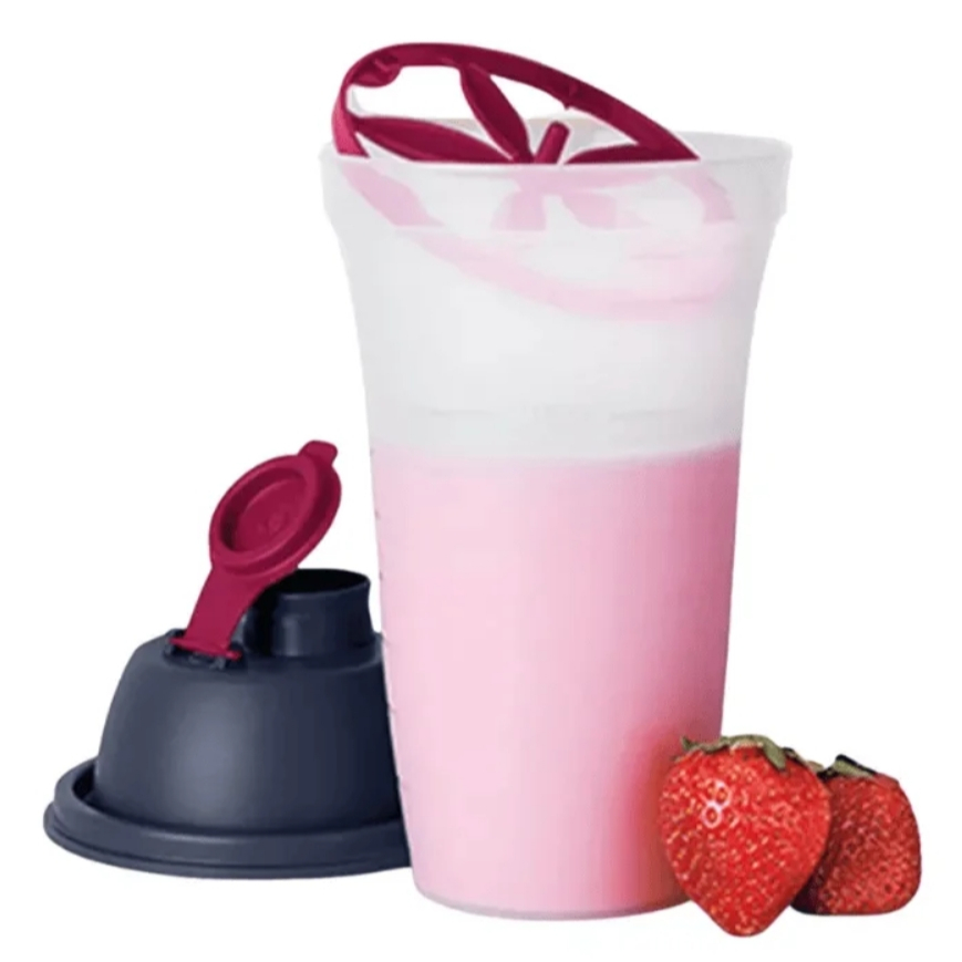Tupperware Quick Shake II 500ml Coral | Shopee Brasil