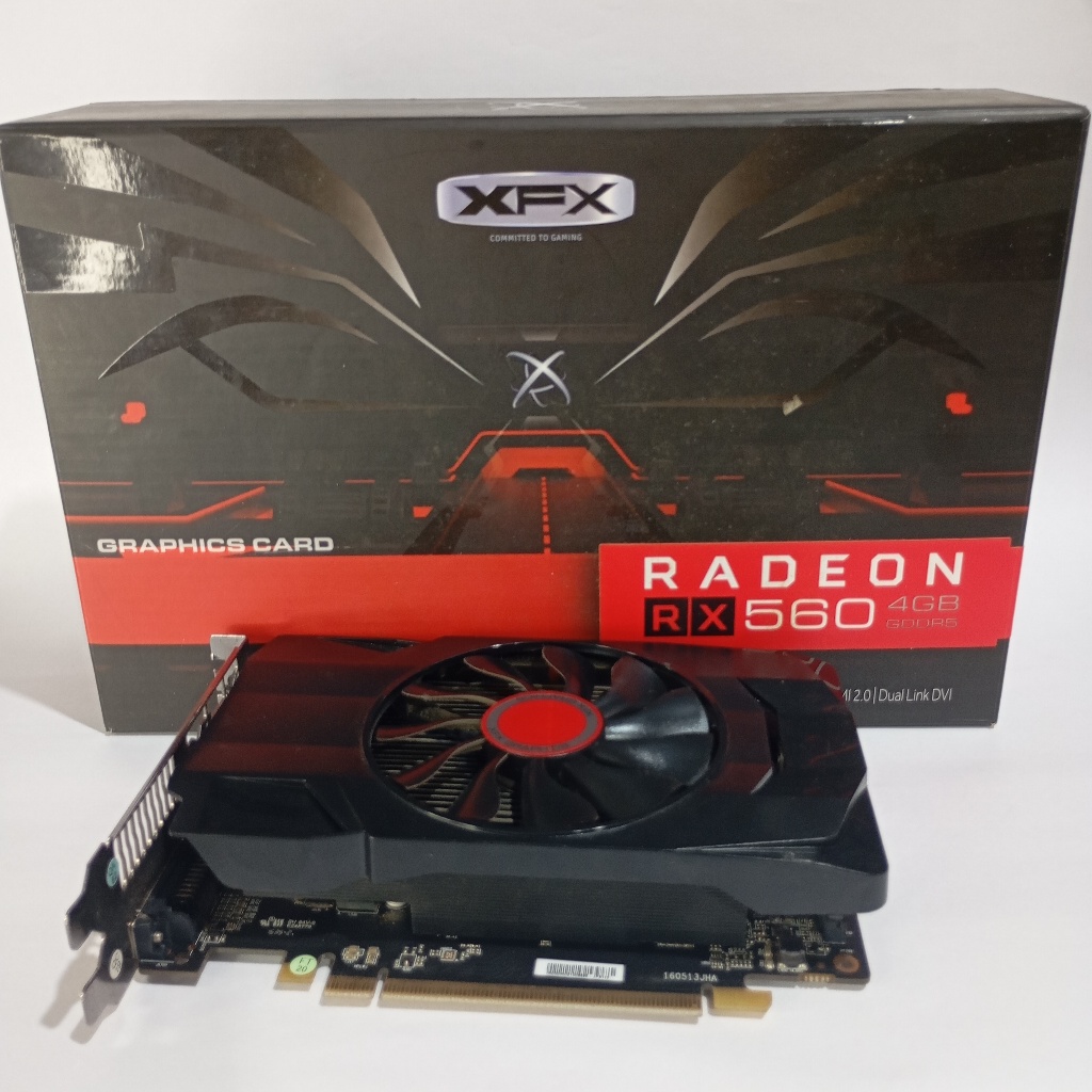 Placa de Vídeo XFX AMD Radeon RX 560 4GB GDDR5 128 bits | Shopee Brasil