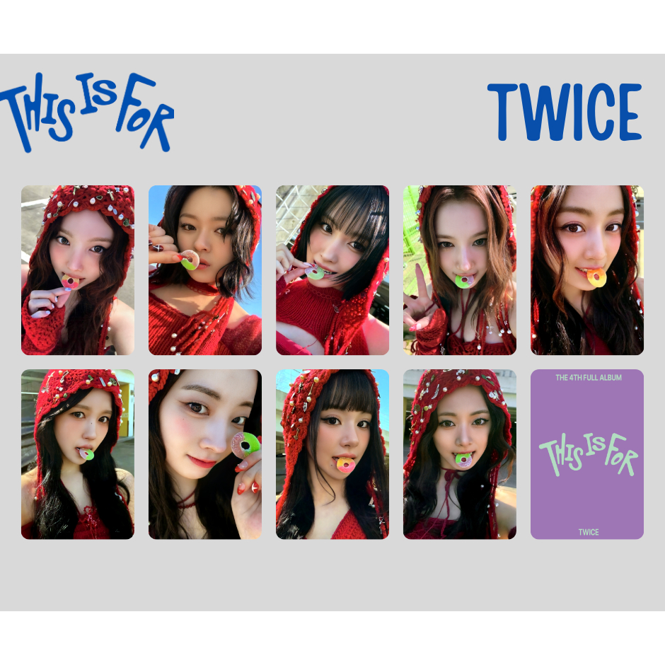 TWICE Kit fanmade - photocards THIS IS FOR - Nayeon - Jeongyeon - Momo -Sana - Jihyo - Mina ...