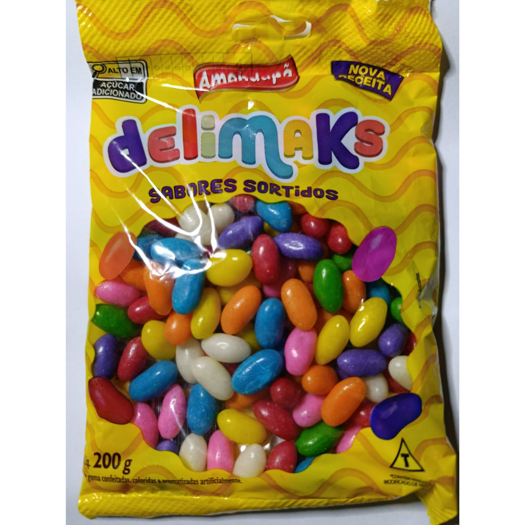 Bala De Jujuba Goma Sortida Delimaks 200g - Amendupã | Shopee Brasil