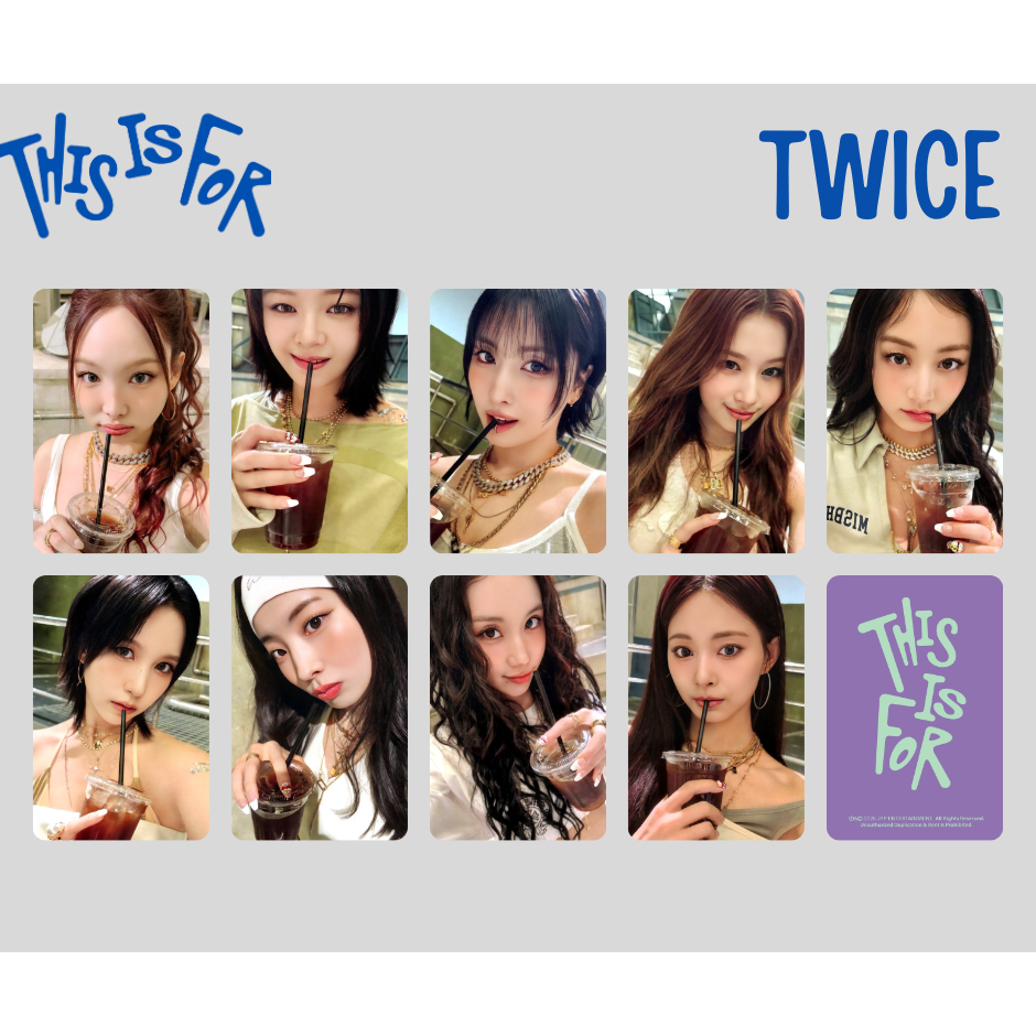 TWICE Kit fanmade - photocards THIS IS FOR - Nayeon - Jeongyeon - Momo -Sana - Jihyo - Mina ...