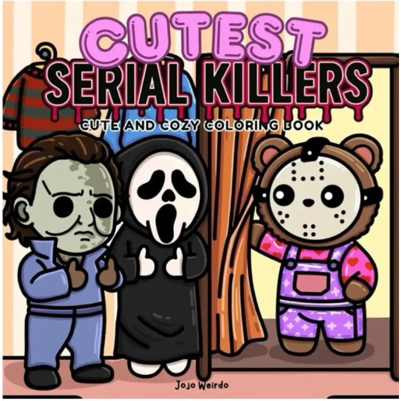 Livro de Colorir SPOOKY TERROR CUTE SERIAL KILLERS | Shopee Brasil