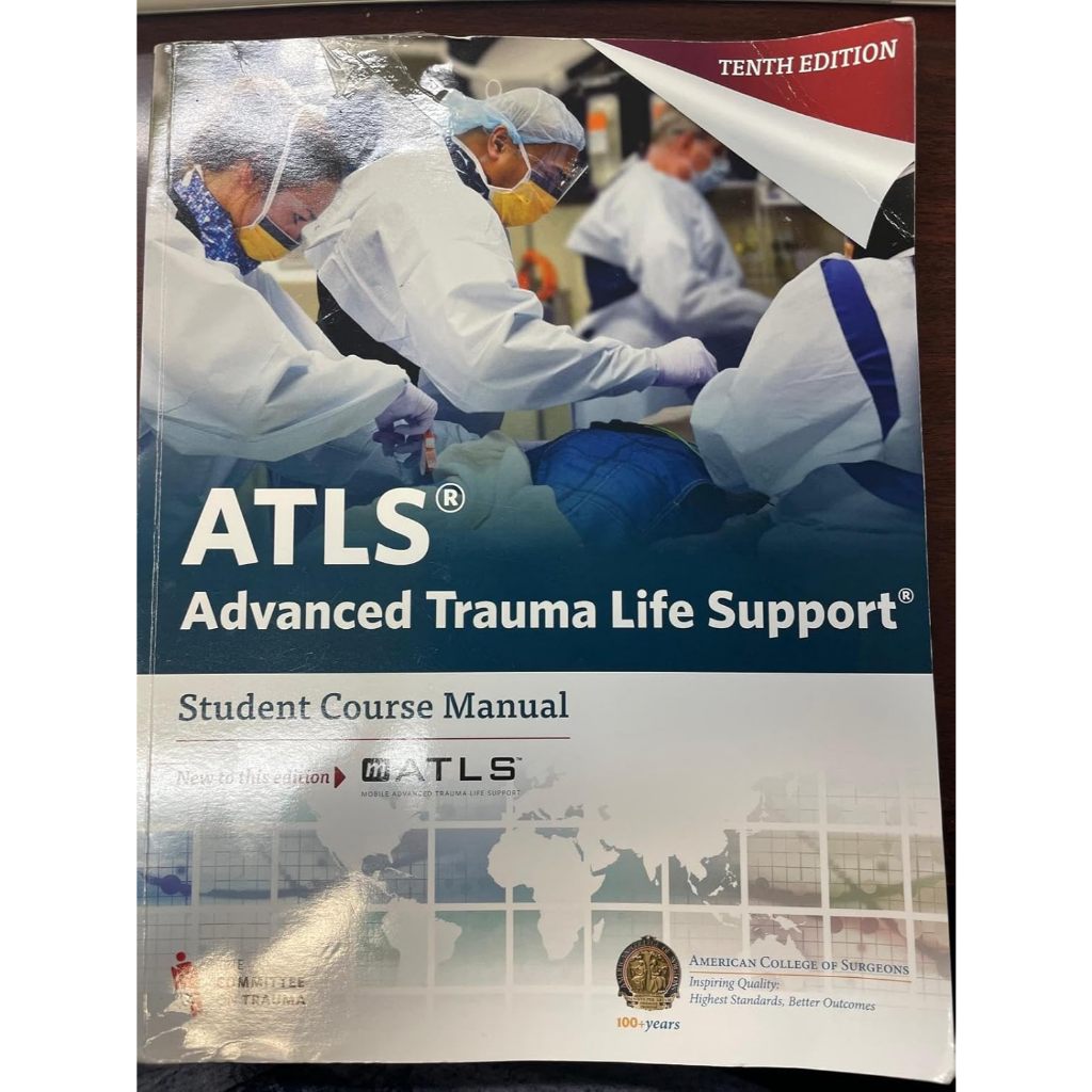ATLS Advanced Trauma Life Support 10th Edition Student Course Manual | Shopee Brasil
