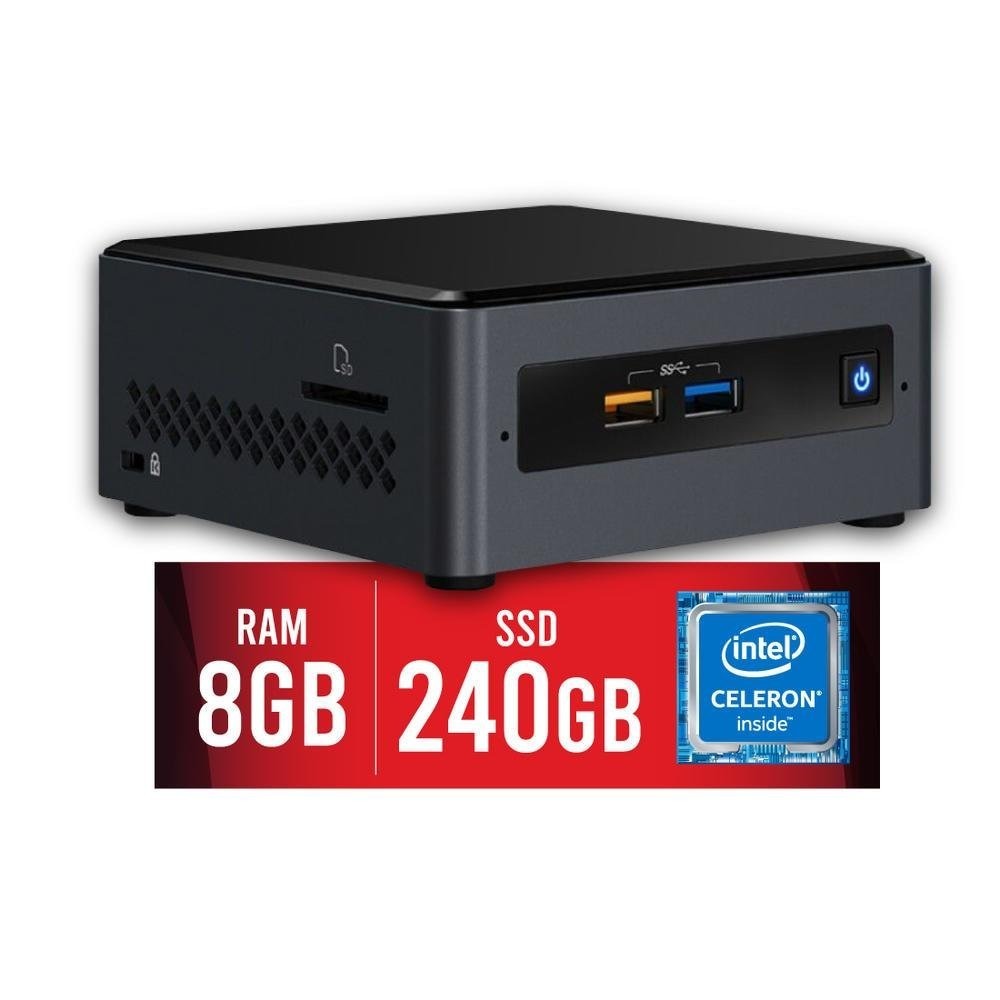 Mini PC Intel NUC Kit NUC6CAYH 8gb Ram 240Gb SSD Nota Fiscal | Shopee ...