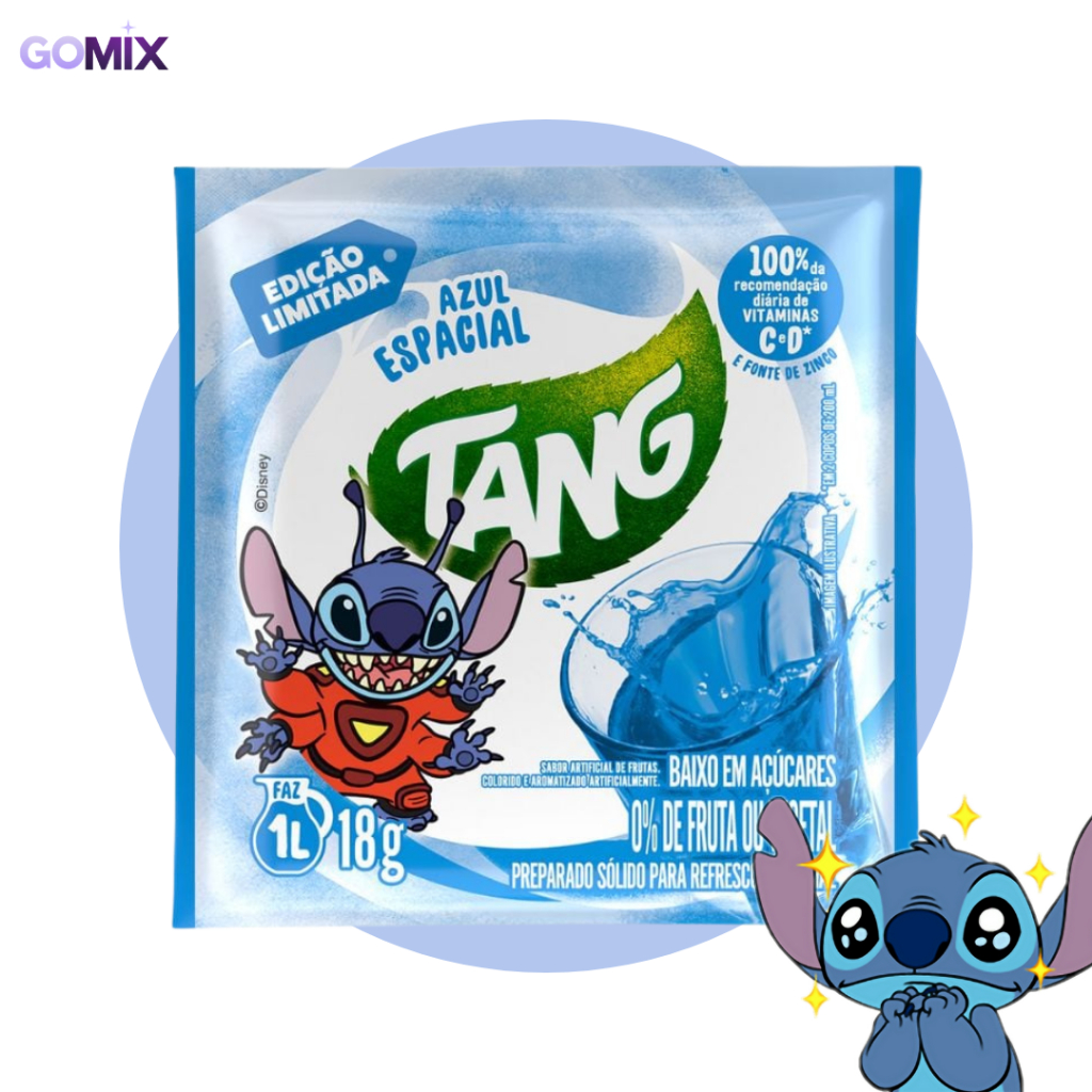 Suco Refresco Em Pó Lilo Stitch Tang Azul Espacial Caixa C/18 Unidades ...