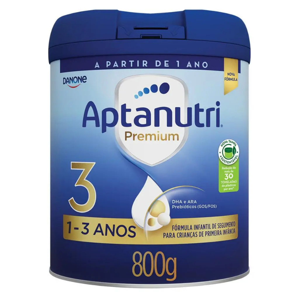 Fórmula Infantil Aptanutri Premium 3 Danone 800g Para Crianças A Partir ...