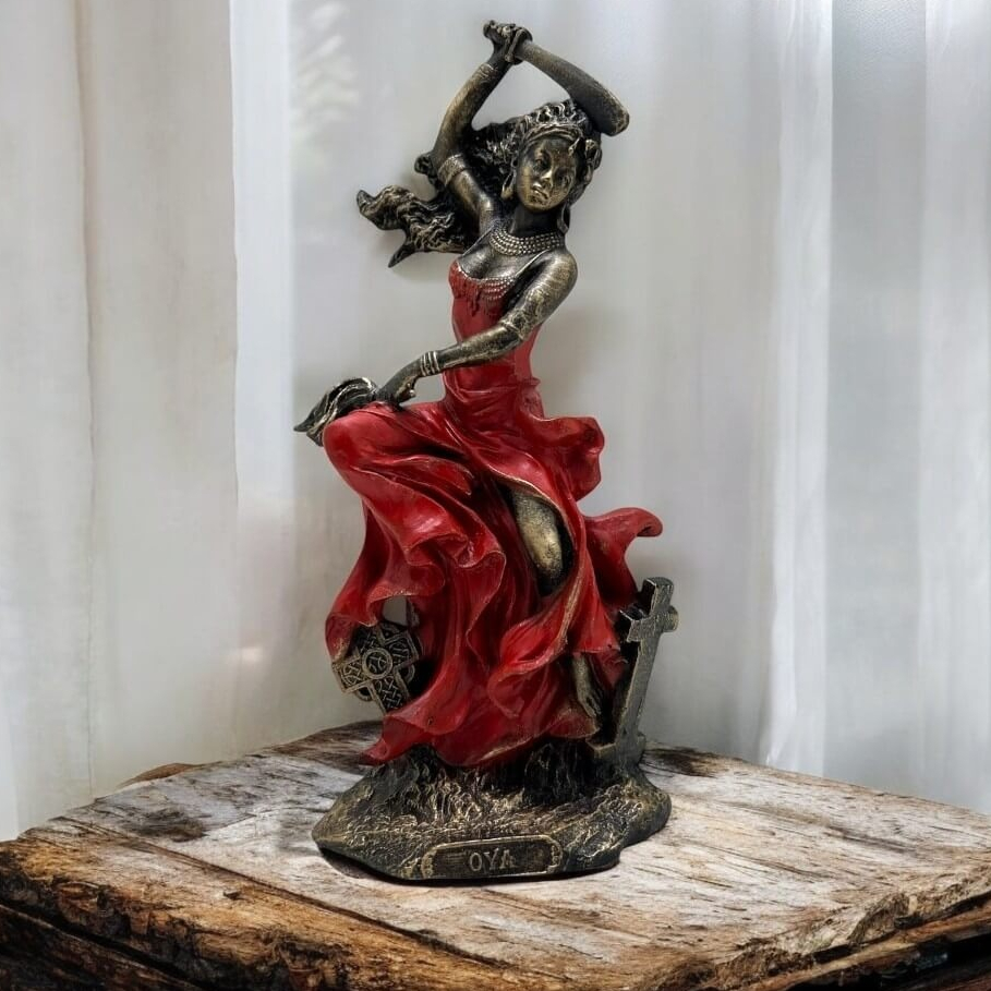 Imagem Oyá Iansã em Resina - Decoração Religiosa Orixá Candomblé ...