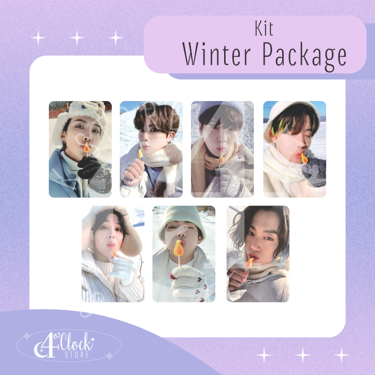Photocard Fanmade BTS Winter Package RM/ Jin/ Suga/ J-hope/ Jimin/ V ...