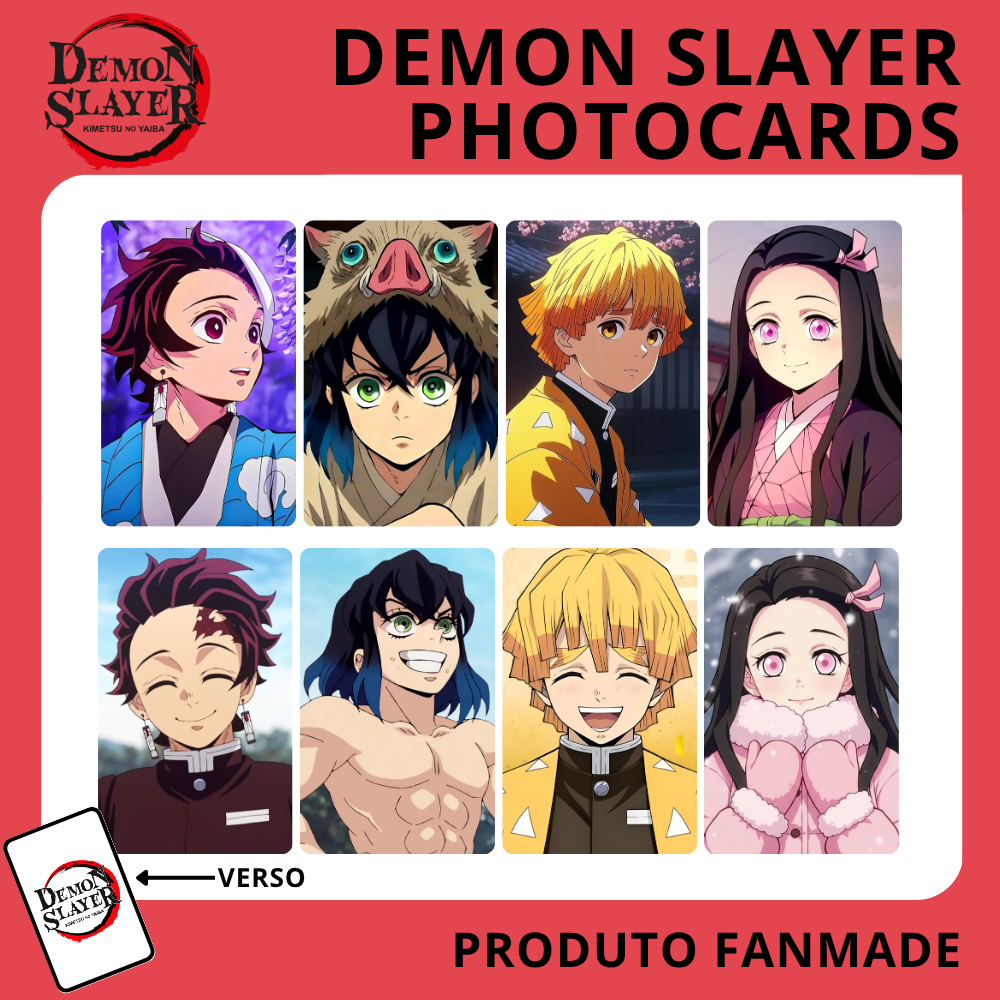 KIT PHOTOCARDS FANMADE DEMON SLAYER (KIMETSU NO YAIBA) | Shopee Brasil