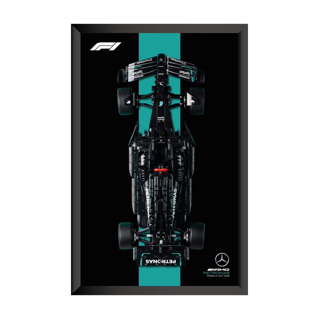 Quadro Decorativo Expositor Para Lego F1 Technic Mercedes | Shopee Brasil
