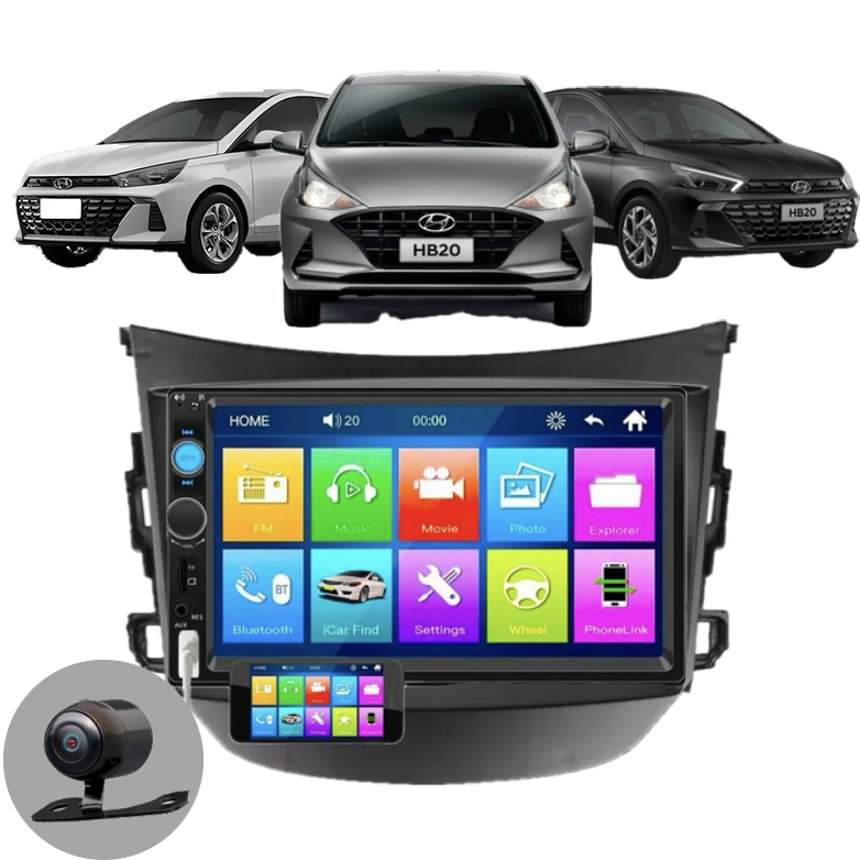 Central Multimídia MP5 HB20 2012 2013 2014 2015 2016 2017 2018 2019 | Shopee Brasil