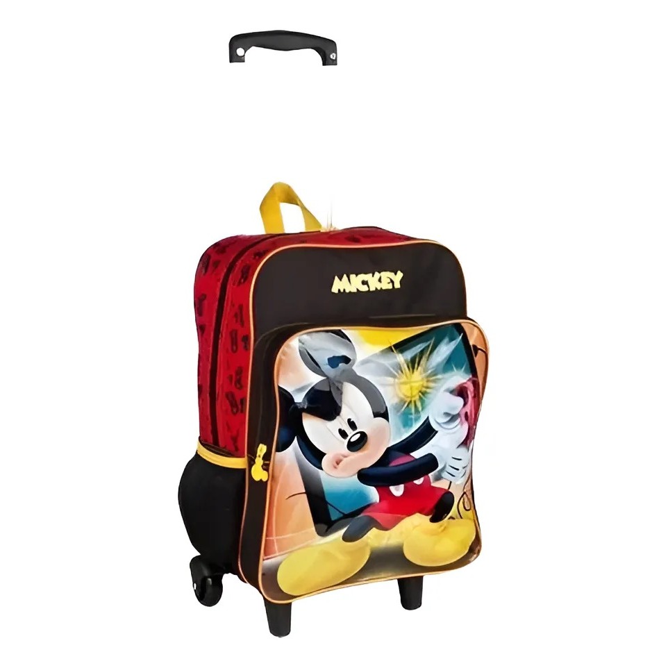 Mochila Mickey Mouse Disney Bolso 17m Rodinhas Tam G Sestini | Shopee ...