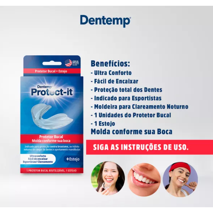 Protetor Bucal Dentemp Protect IT | Shopee Brasil