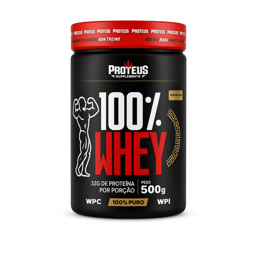 whey protein 100% pure Isolado Pote - Proteus | Shopee Brasil