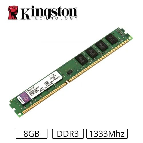 Memória RAM Kingston DDR3 8GB 1333MHZ PC3 12800 KVR1333D3N9/8G DESKTOP | Shopee Brasil
