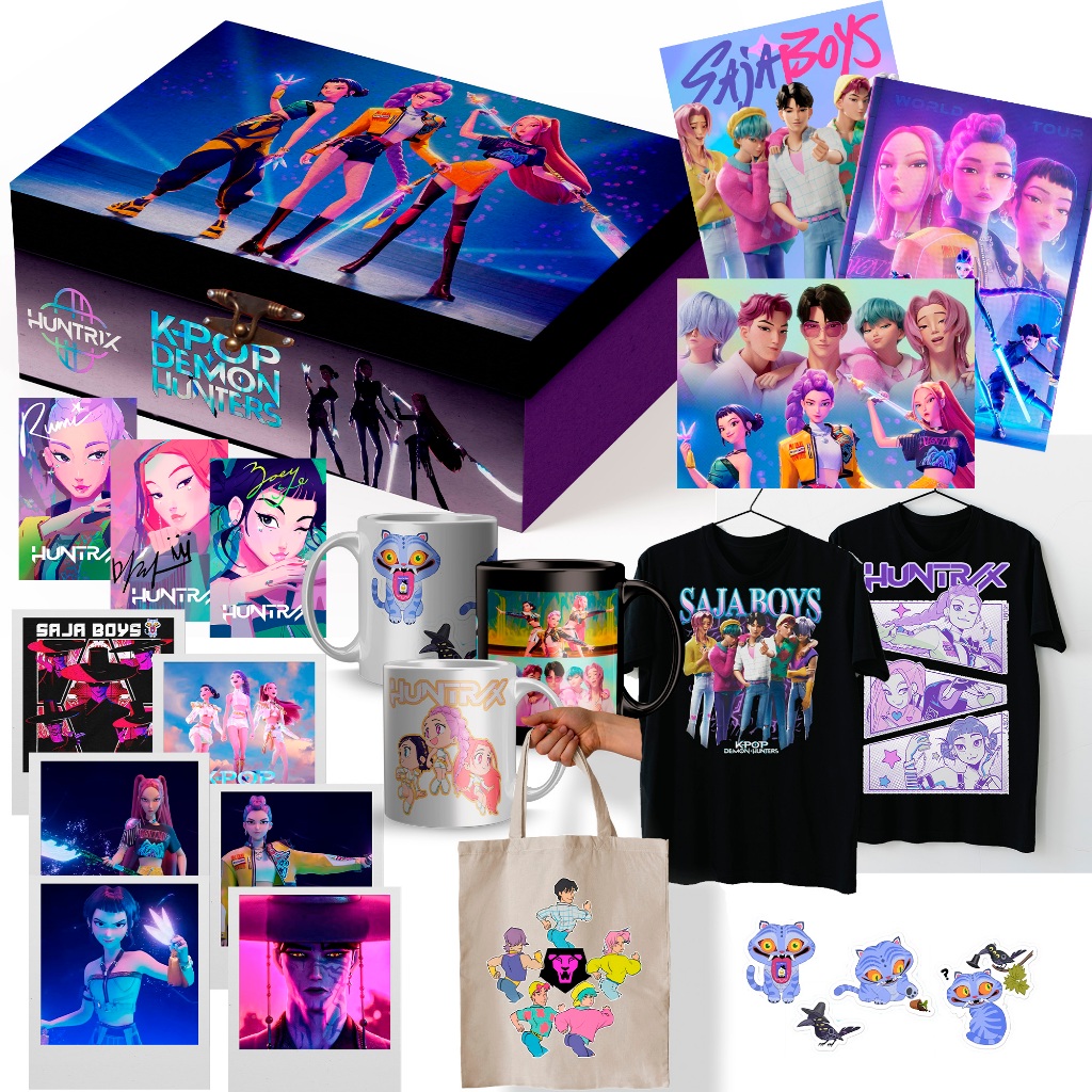 box personalizado Huntrix guerreiras do kpop saja boys para fã ...