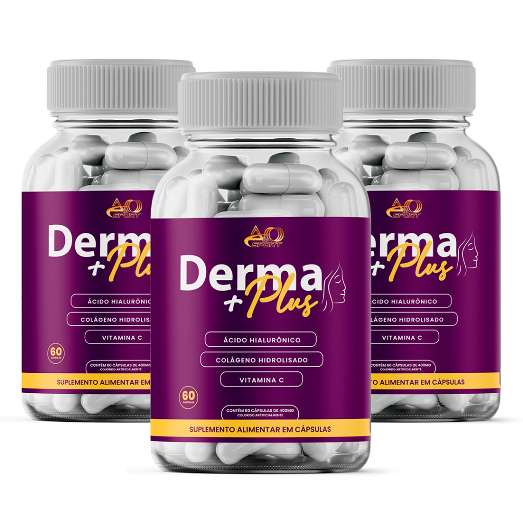 Kit 3 Derma + Plus 60 Cápsulas Original - Fórmula Original Loja Oficial ...