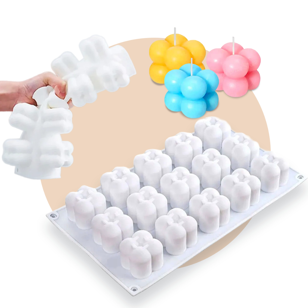 Forma Silicone Vela Bubble 15 Cavidades Artesanato Luxo | Shopee Brasil