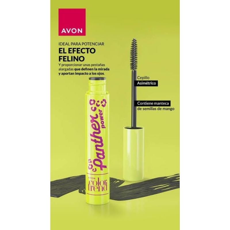 Máscara de cílios Avon Panther Power color trend 7ml | Shopee Brasil