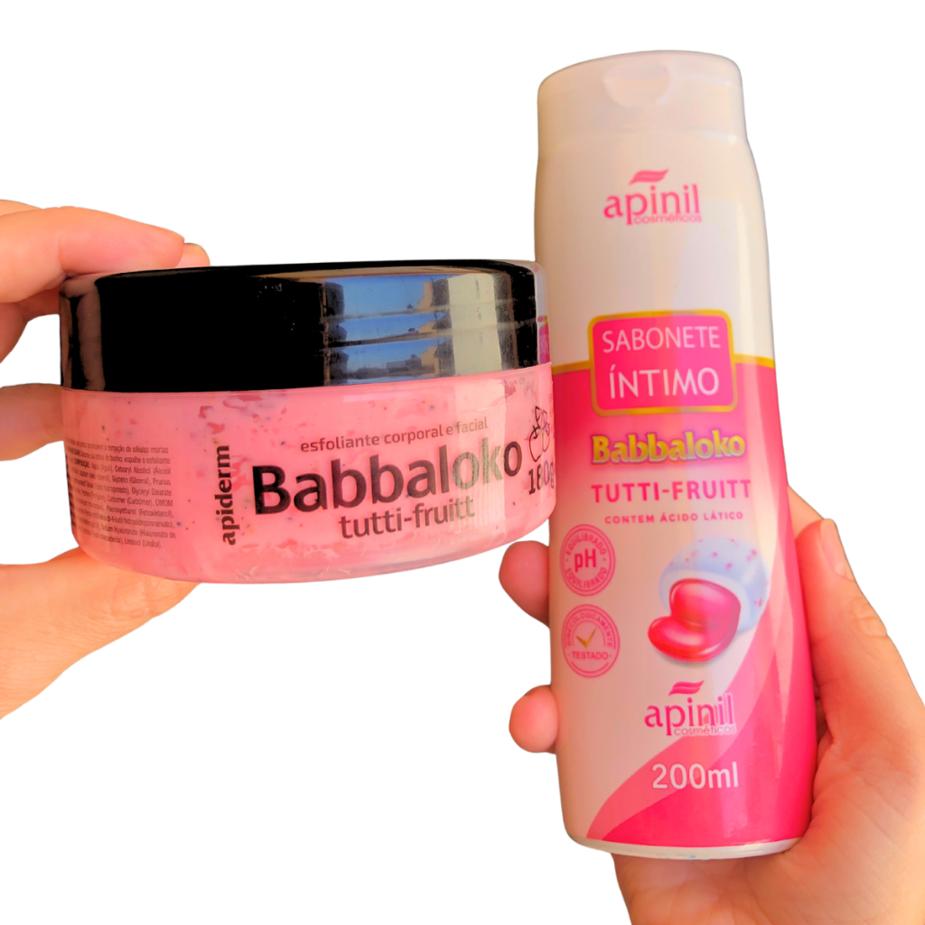 Kit Apiderm Tutti - Fruitt Esfoliante Corporal Facial E Sabonete Intimo ...