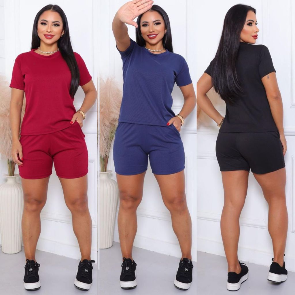 Conjunto Feminino Short e Blusa – Estiloso, Confortável e Perfeito para ...