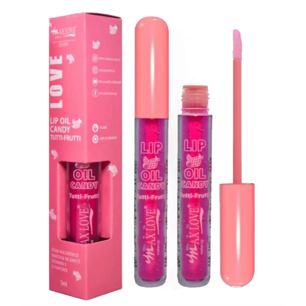 Lip Oil Candy Tutti Frutti - Max Love - 603 | Shopee Brasil