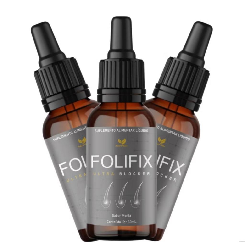 FOLIFIX GOTAS ORIGINAL 100% NATURAL 30ML (03 UNIDADES) | Shopee Brasil
