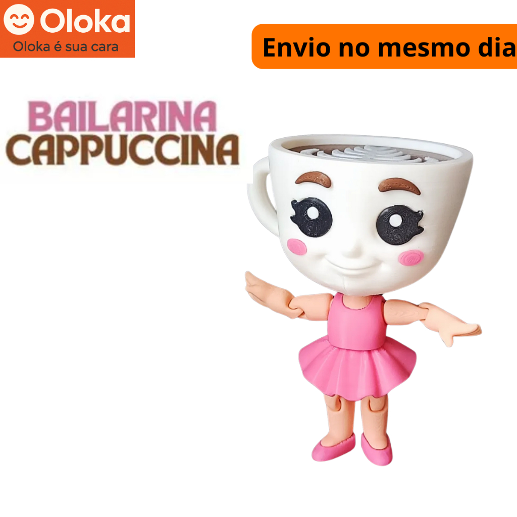 Boneca Meme Bailarina Cappuccina Articulada - Leve 2 e Pague Menos ...