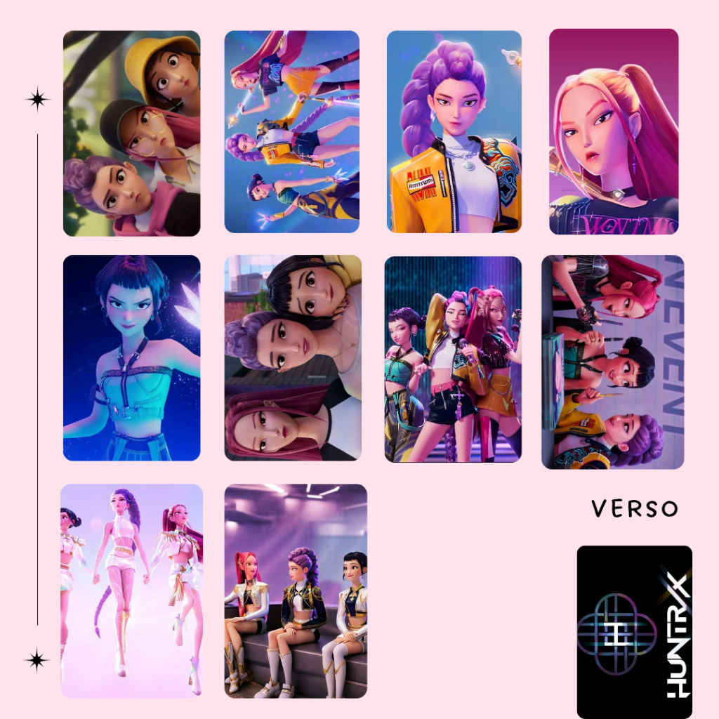 Photocards fanmade guerreiras do kpop/kpop demon Hunters Saja boys huntrix | Shopee Brasil
