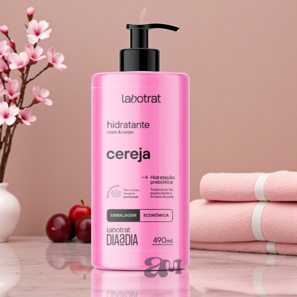 Hidratante Labotrat Cereja 490ml – Prebióticos, Colágeno e Fragrância ...