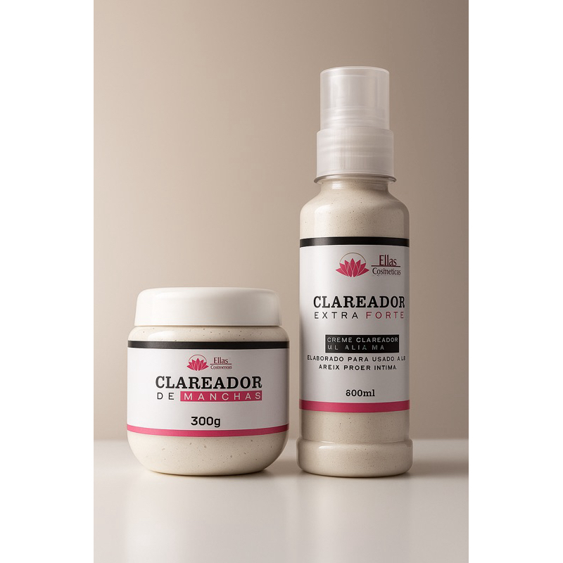 kit do Super Clareador Íntimo e para Corpo Todo (Extra Forte Uso ...