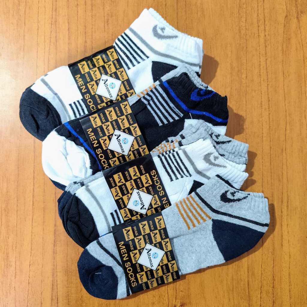 Kit 12 Pares De Meia Soquete Masculina Cano Curto Baixo Cores Variadas ...
