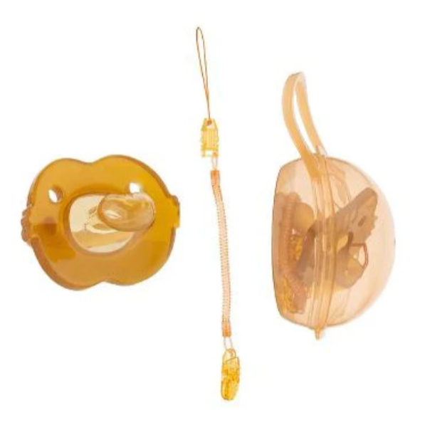 Kit Chupeta Anatômica de Silicone + Porta Chupeta + Prendedor Bebê ...