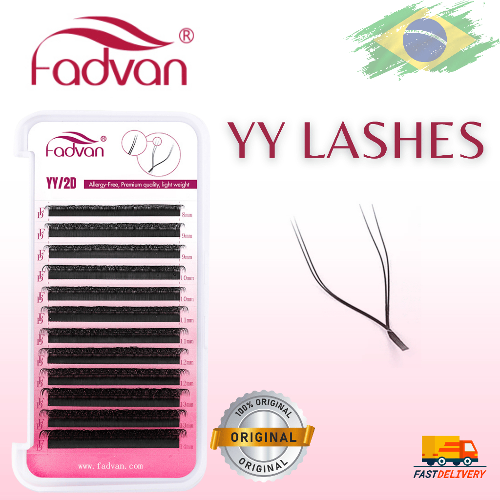 Cílios Fadvan YY Volume Brasileiro Lash Lift Fio a Fio Tufinho Extensão ...