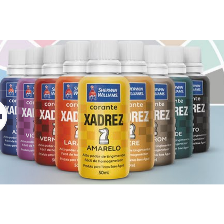 Corante Líquido Xadrez 50ml Kit Atacado Sherwin Williams | Shopee Brasil
