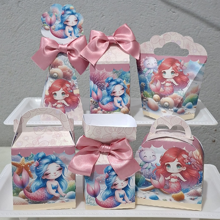 personalizados sereias baby, kit pegue e monte sereias baby , festa ...