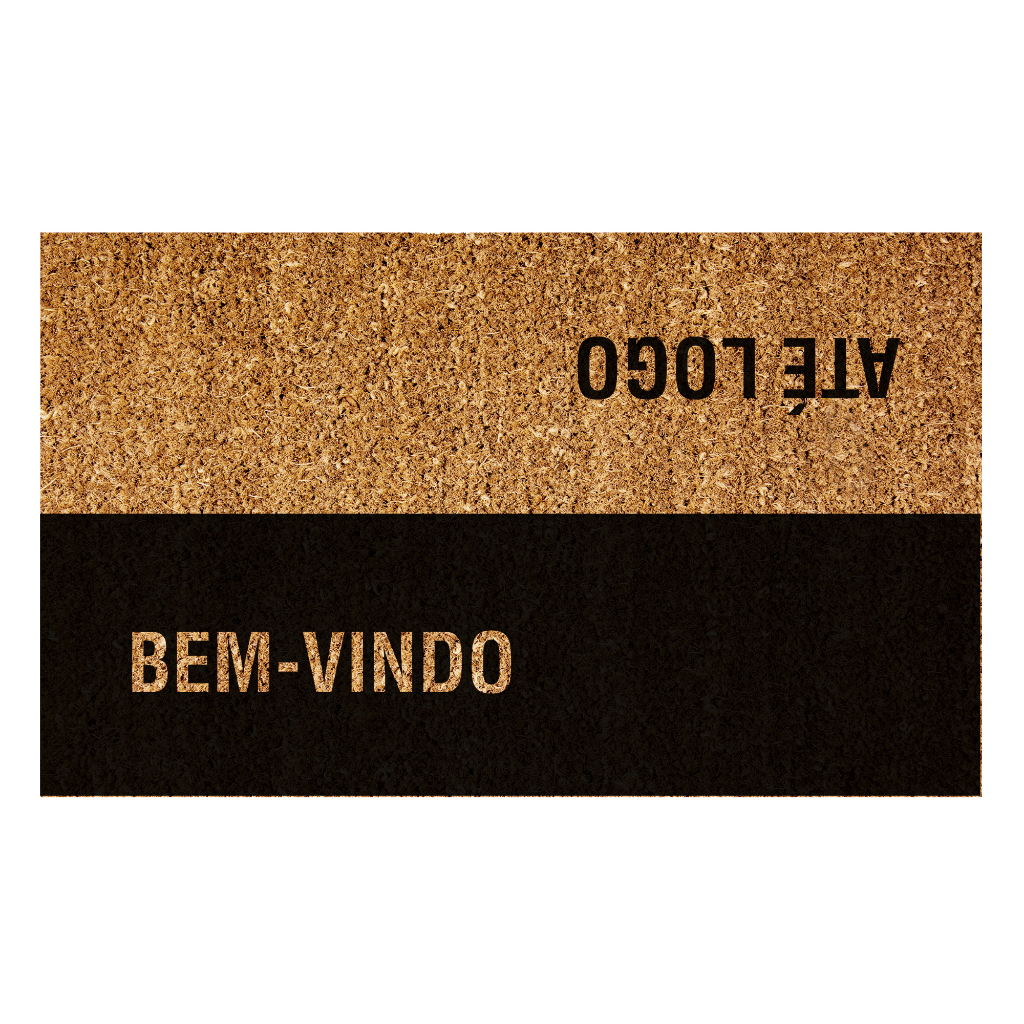 Capacho de Porta Fibra de Coco Até Logo 75x45cm - Uzoo | Shopee Brasil