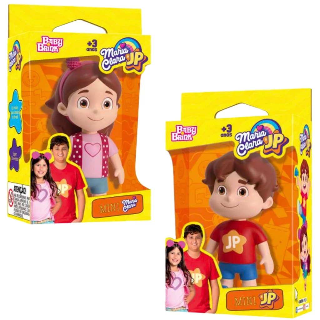 Kit Boneco Mini JP ou Boneca Maria Clara Youtubers Originais 12 cm - Baby Brink | Shopee Brasil