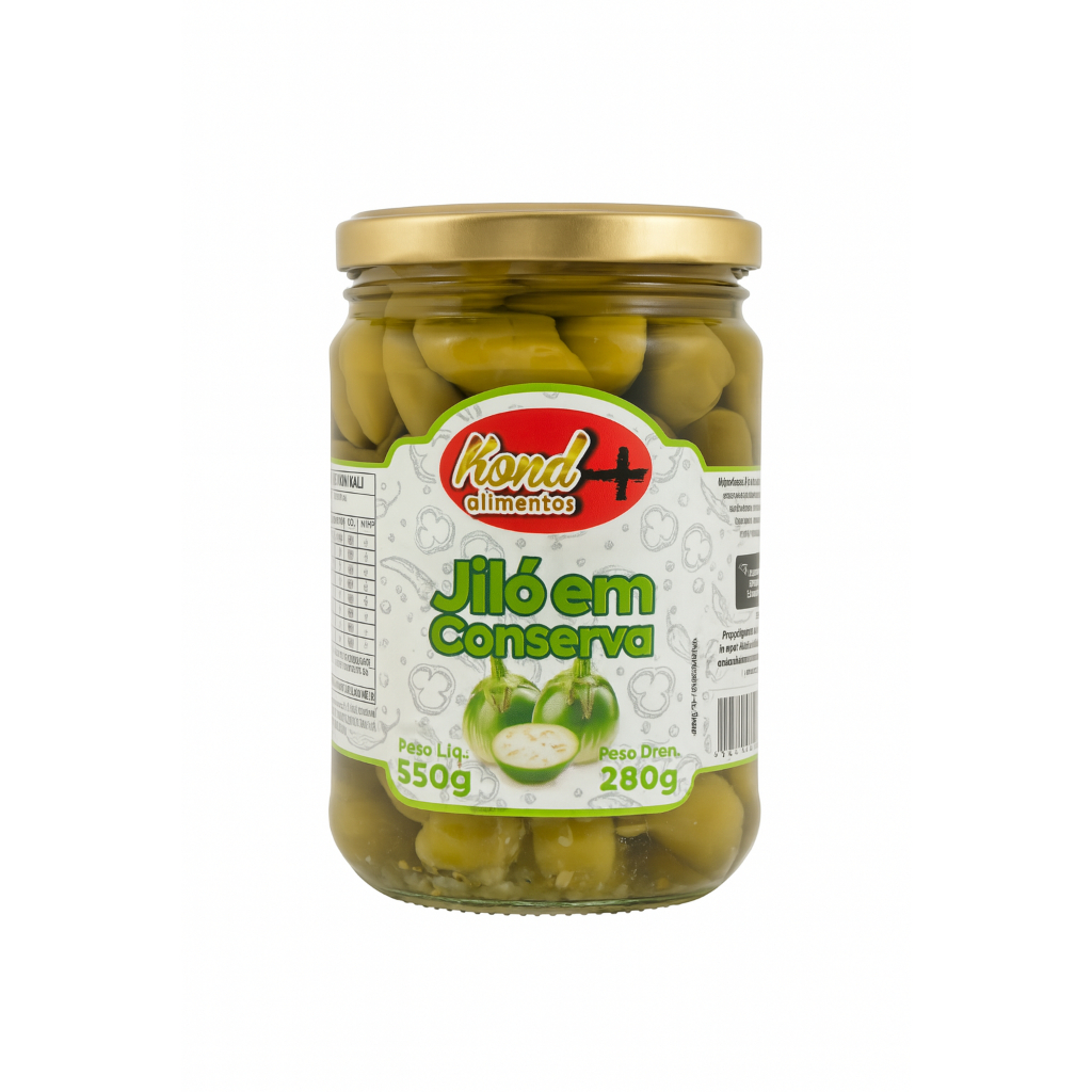 Mini Jiló em Conserva Baby Kondmais 550g – Peso Drenado 280g | Shopee Brasil