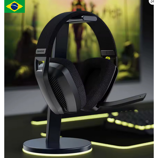 Fone Headset Gamer sem fio com microfone Binnune bw06 2.4ghz bluetooth ...