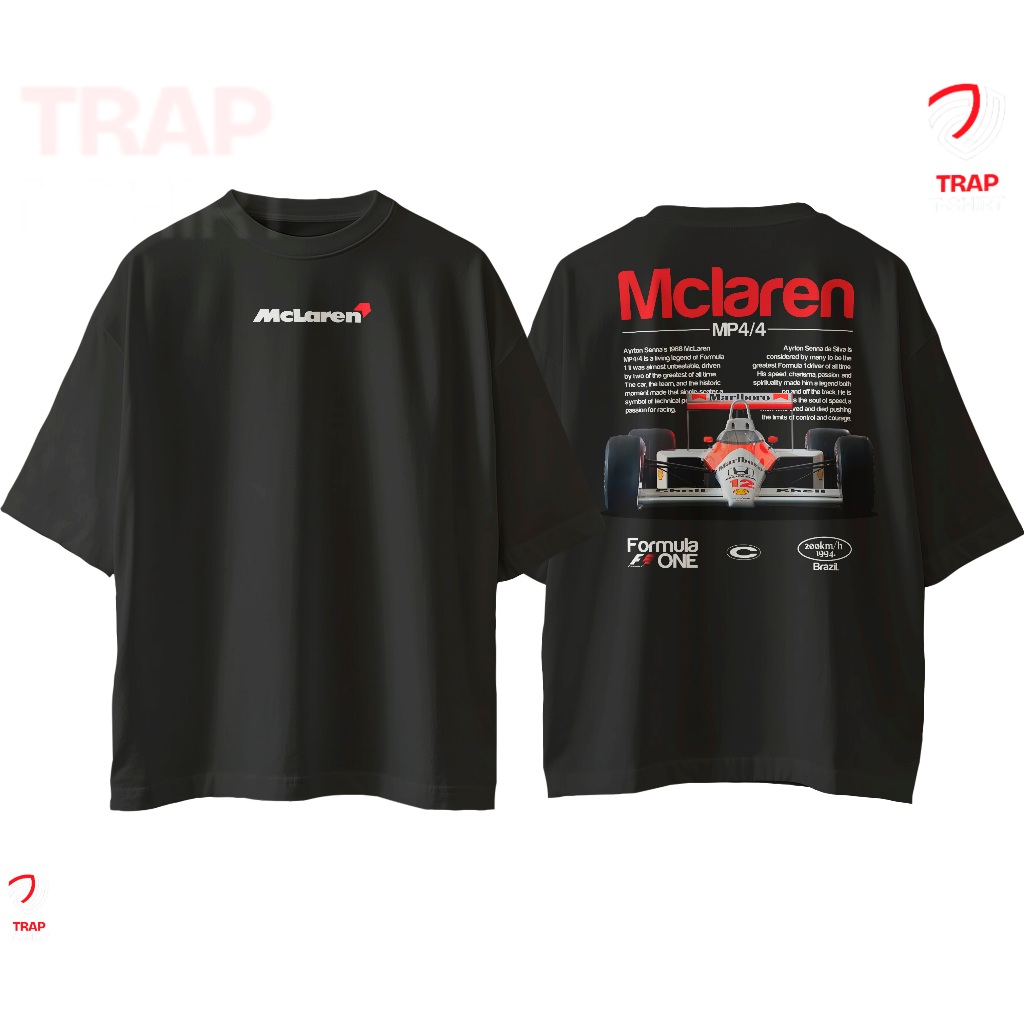Camiseta Streetwear McLaren Old Car F1 Vintage FORMULA 1 MP4/4 1988 ...