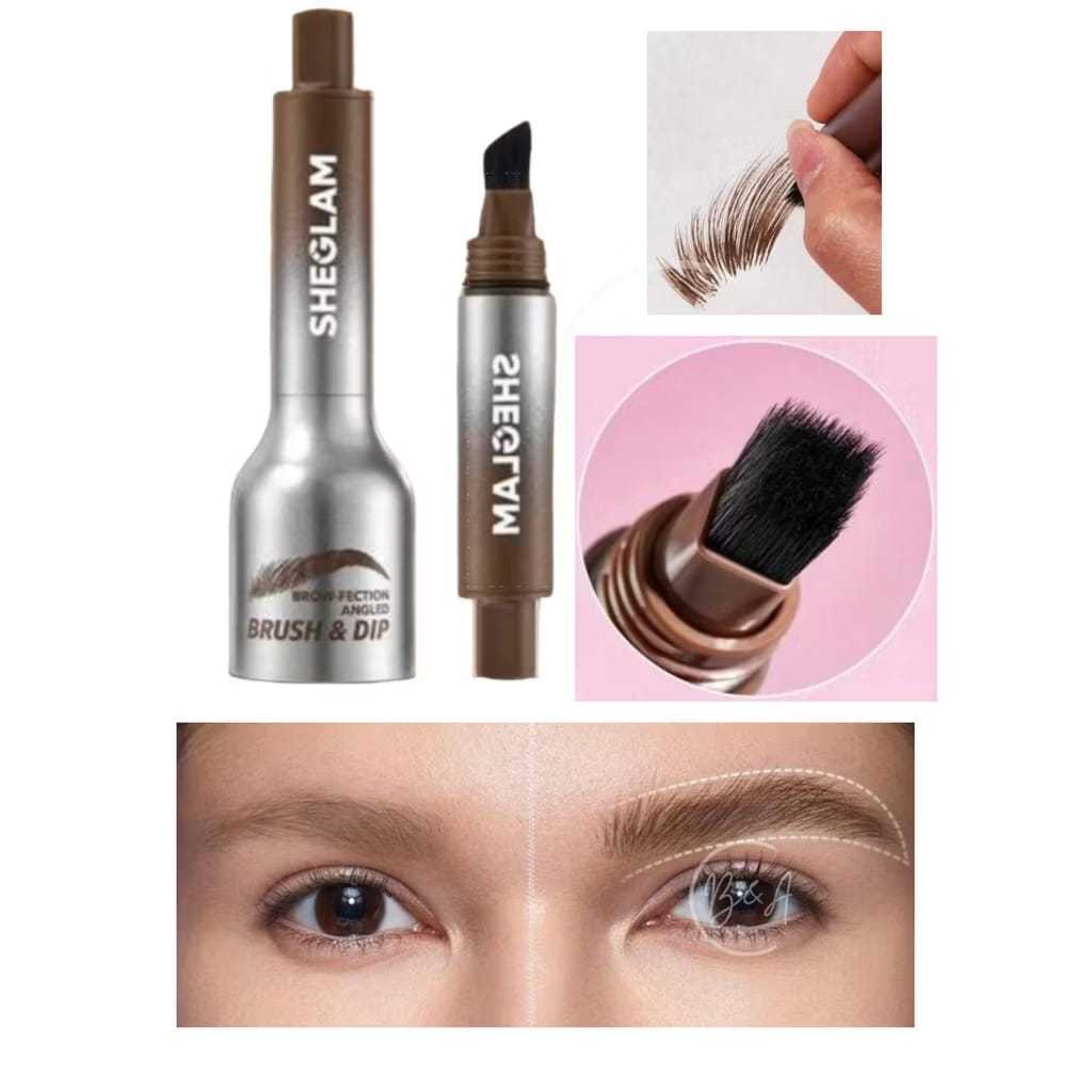 Microblading 4D Sobrancelha & Barba 💧 À Prova d’Água | Pincel Angular ...