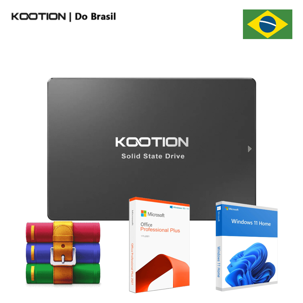 SSD SATA 3 KOOTION 6Gbps 120GB Windows + Office Instalado | Shopee Brasil
