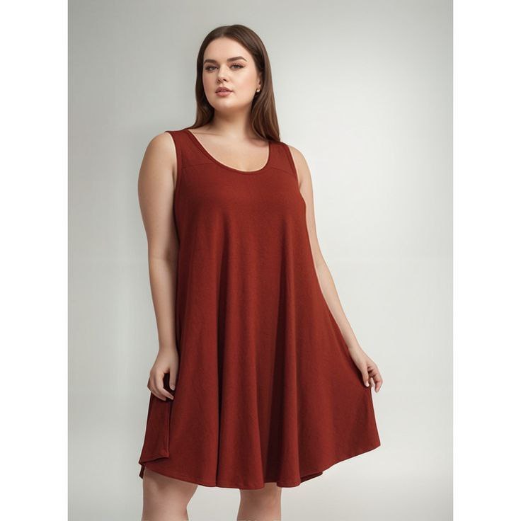 Vestido Regata Feminino Trapézio Plus Size Soltinho Malha Viscolycra ...