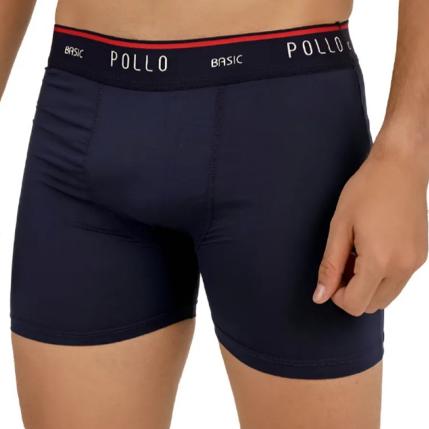 Kit Cuecas Masculinas Boxer Microfibra 94% poliamida 6% elastano Forro Algodão Pollo Basic ...